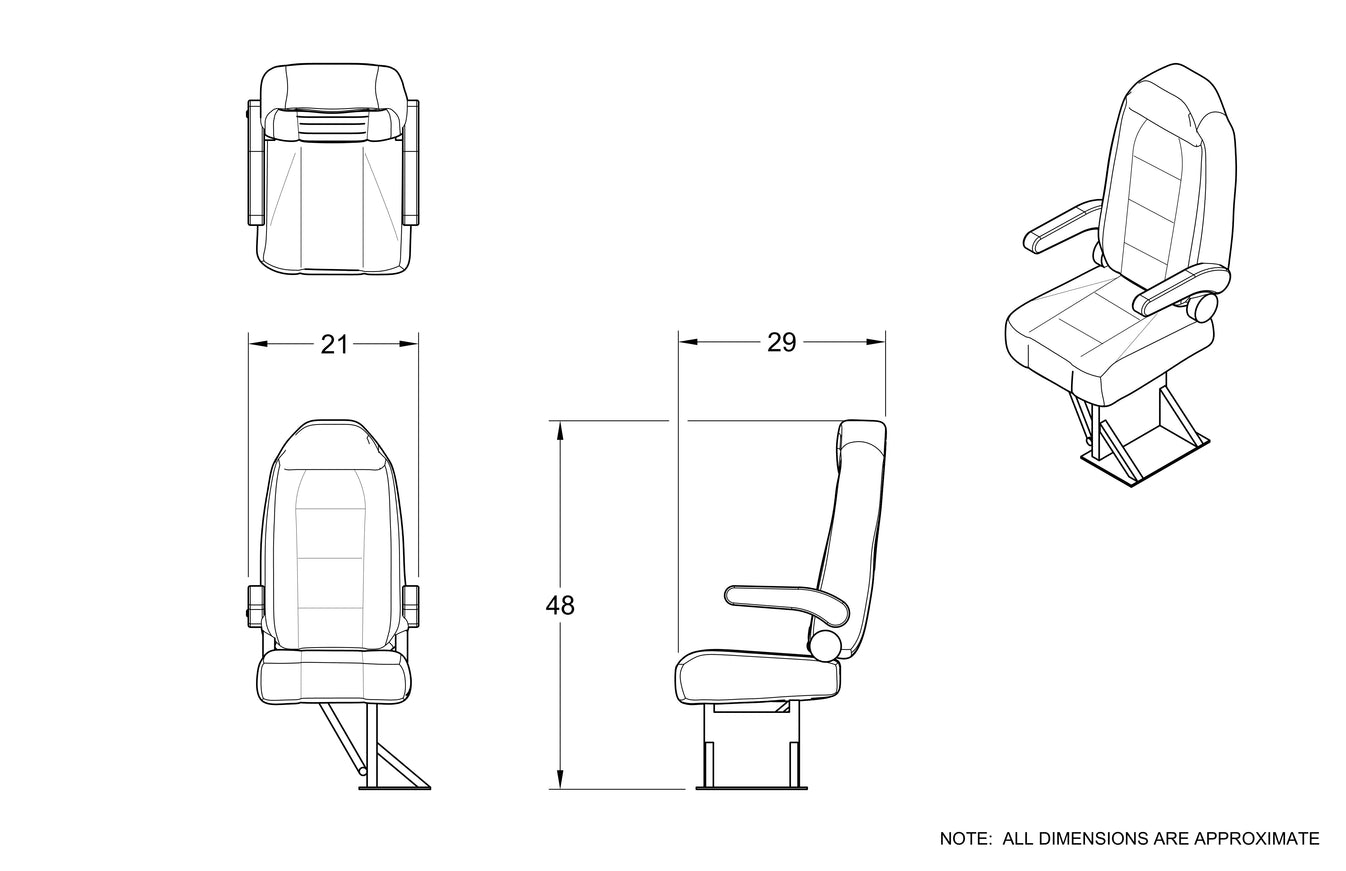 Foldaway Chair for Vans - Space Saving Seat with 3-Point Harness ...