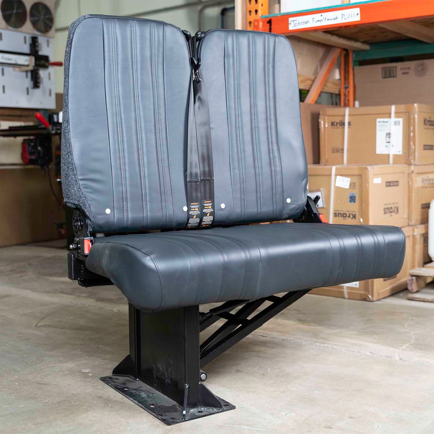 Passenger Side Double Foldaway Van Seat – 3PT Harness, Space-Saving ...