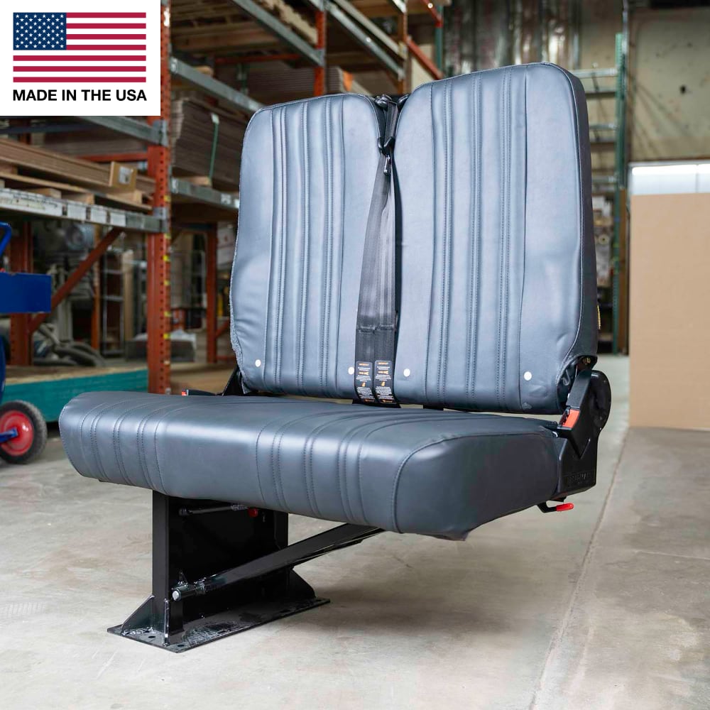 Passenger Side Double Foldaway Van Seat – 3PT Harness, Space-Saving ...
