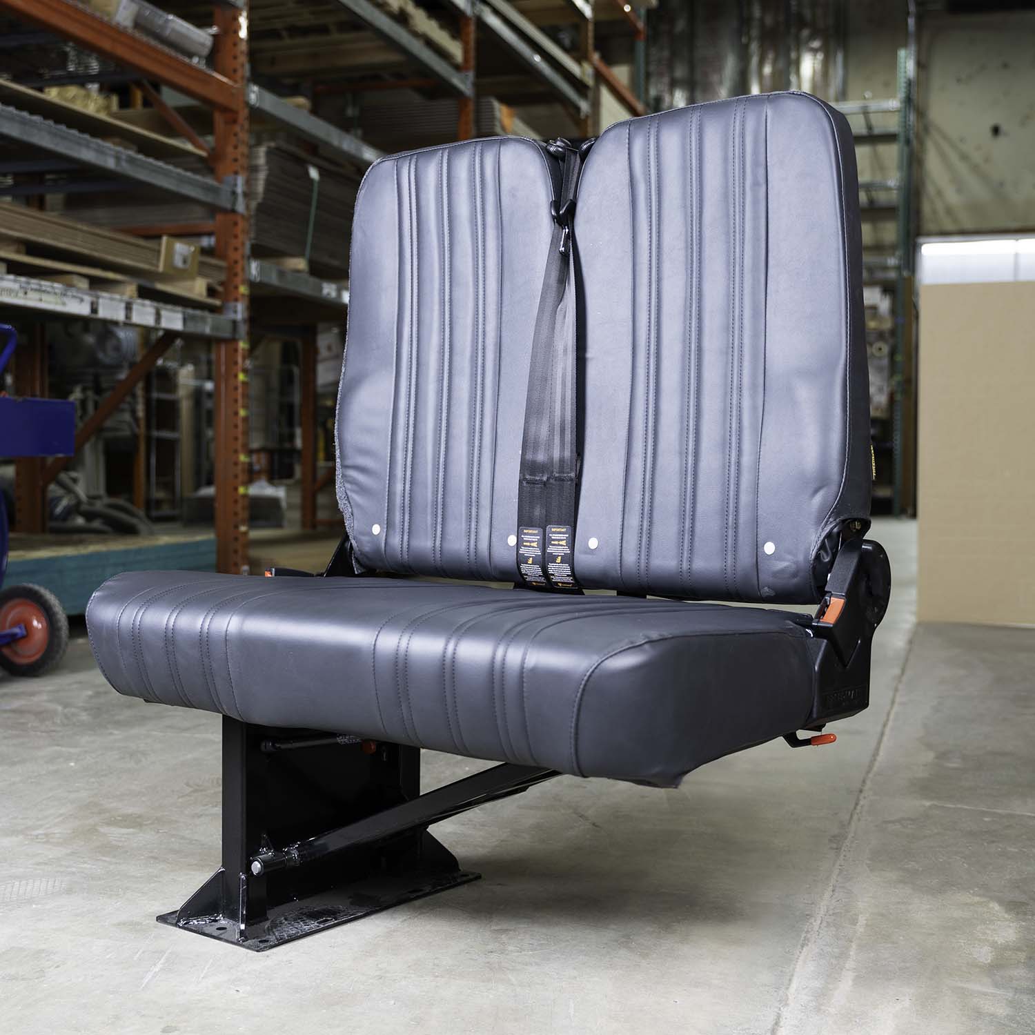 Passenger Side Double Foldaway Van Seat – 3PT Harness, Space-Saving ...