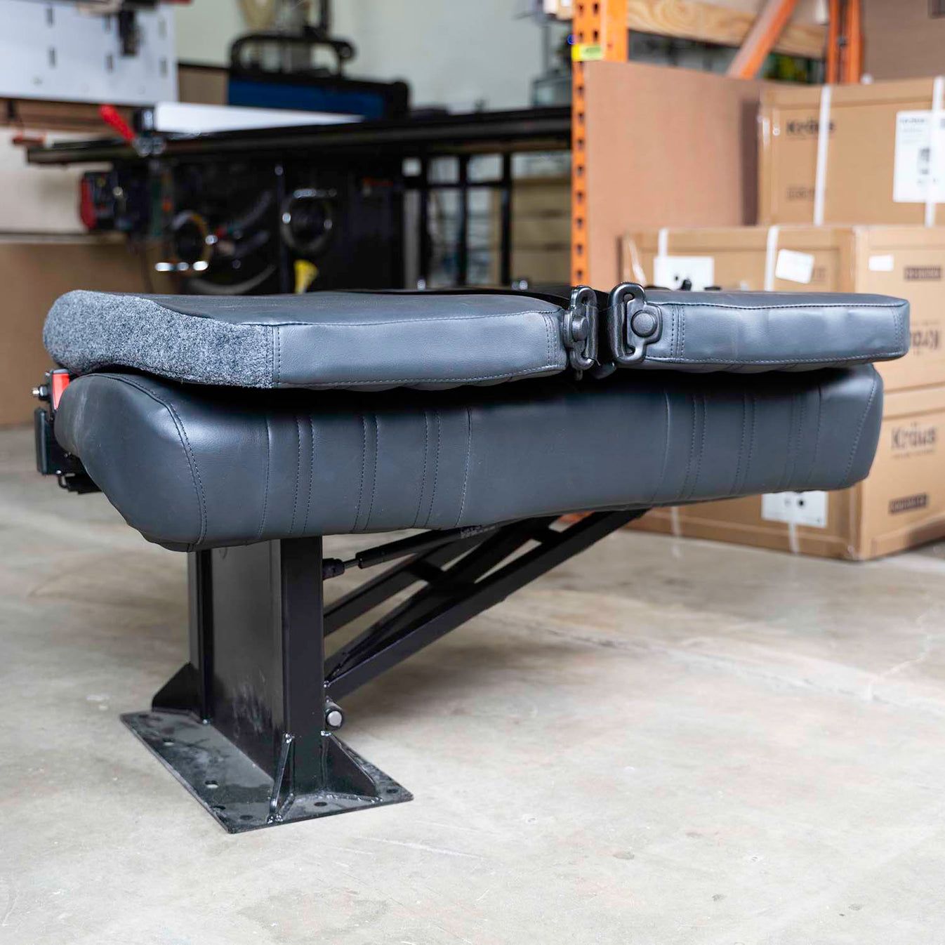 Passenger Side Double Foldaway Van Seat – 3PT Harness, Space-Saving ...