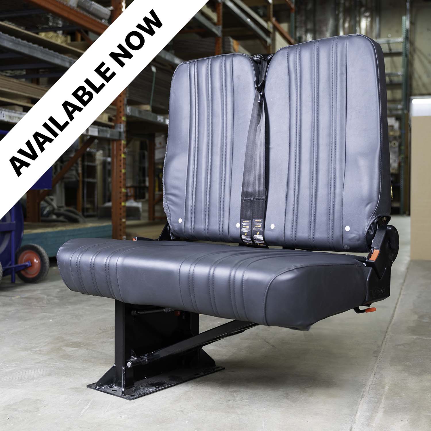 Passenger Side Double Foldaway Van Seat – 3PT Harness, Space-Saving ...