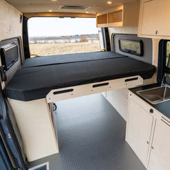 Sprinter Van Bed and Wheel Well Cabinets | Camper Van Conversion Kit ...