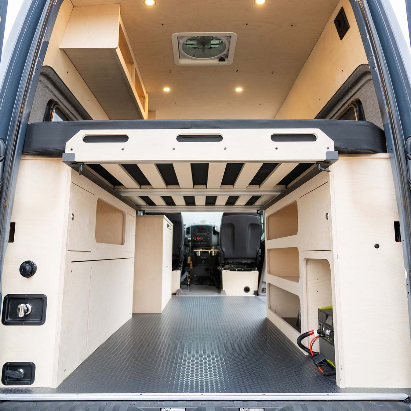 Sprinter Van Bed and Wheel Well Cabinets | Camper Van Conversion Kit ...
