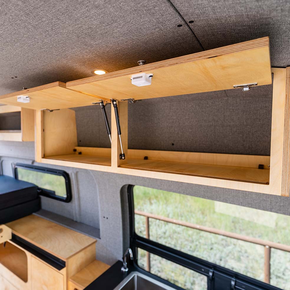 DIY Overhead Triple Cabinet Kit for Transit Vans - Baltic Birch, Soft ...