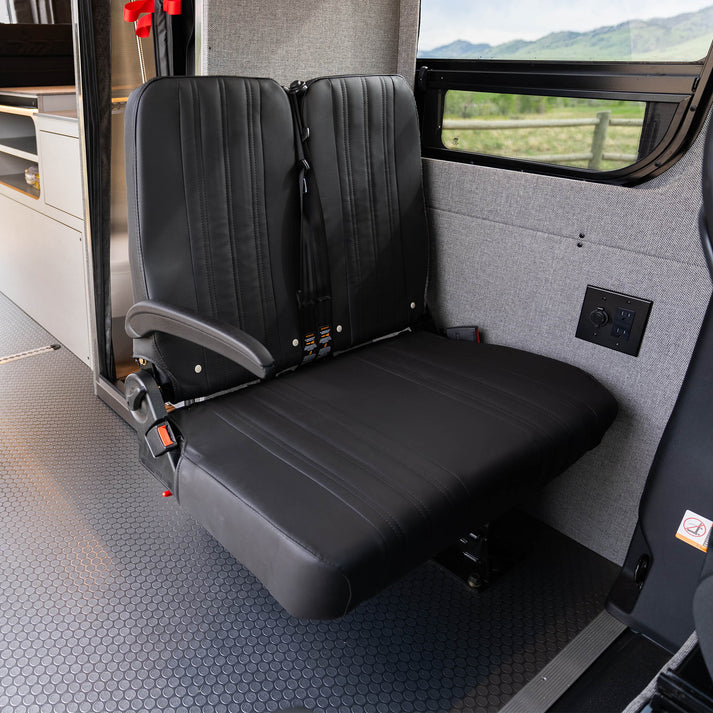Passenger Side Double Foldaway Van Seat – 3PT Harness, Space-Saving ...